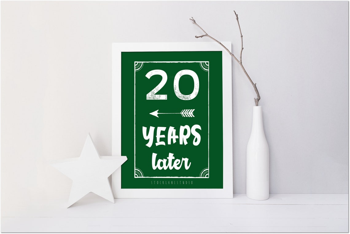 Printable Party Decorations Blue 30 Years Later Class Reunion - Etsy