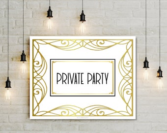 Private Event Sign - Etsy