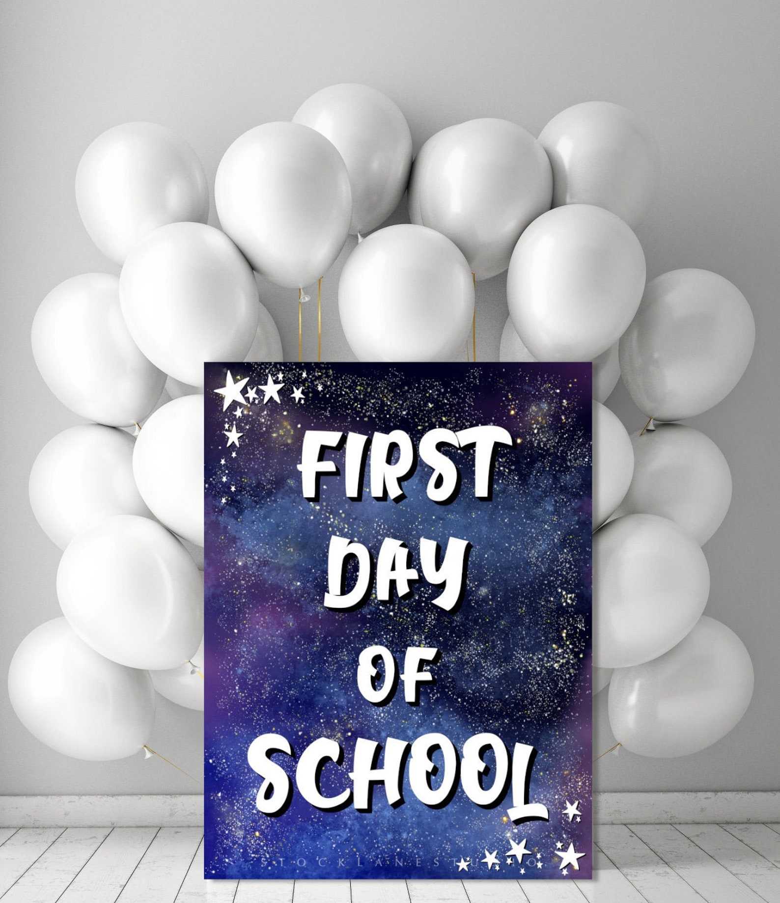 Printable First Day of School Banner Back to School Photo Prop | Etsy
