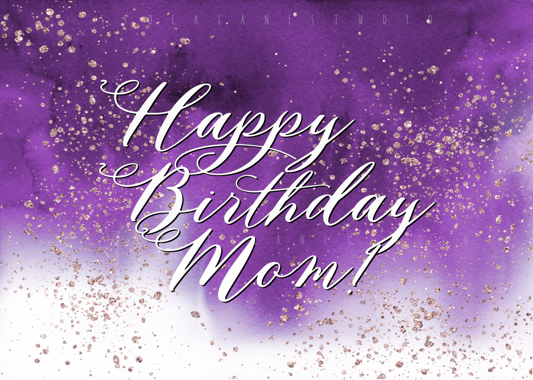 Purple Happy Birthday