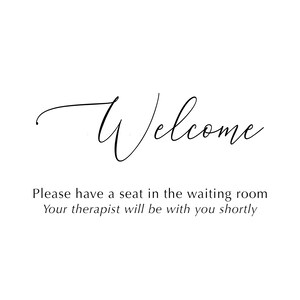 Printable Sign, Bye Come Back Soon, Reception Door Sign for Office ...