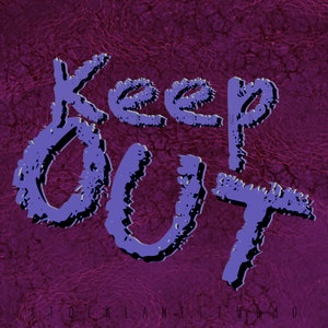 Printable Teen Boy Room Decor Keep Out Sign Halloween Haunted House ...