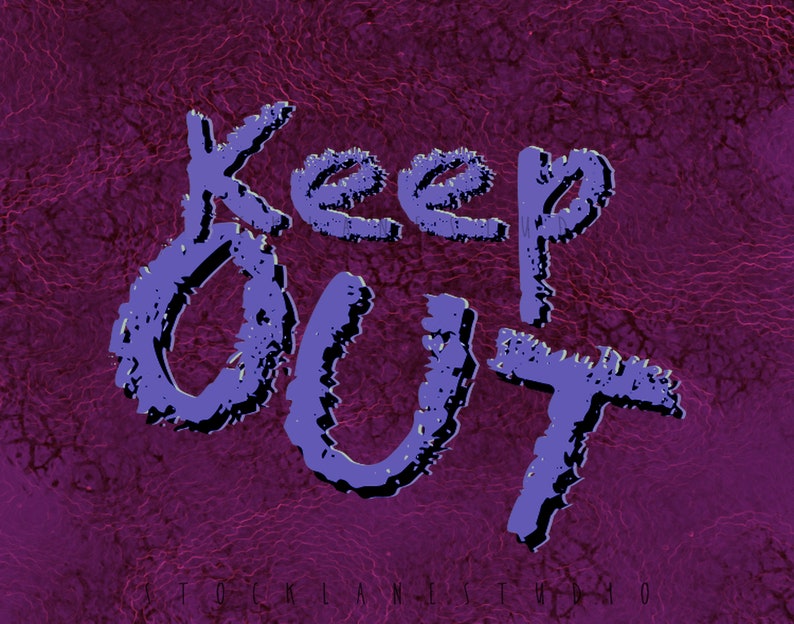 Printable Teen Boy Room Decor Keep Out Sign Halloween Haunted - Etsy