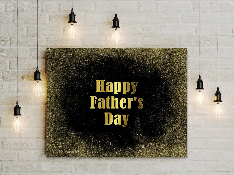 Printable Happy Father's Day Sign Colorful Confetti | Etsy