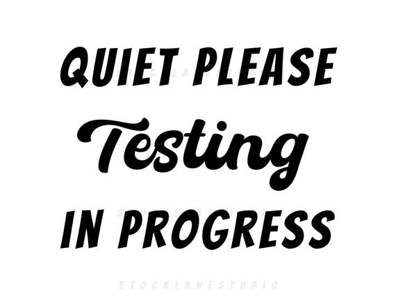 Quiet Testing Sign Exams In Progress Signs "Quiet Please" School Signs