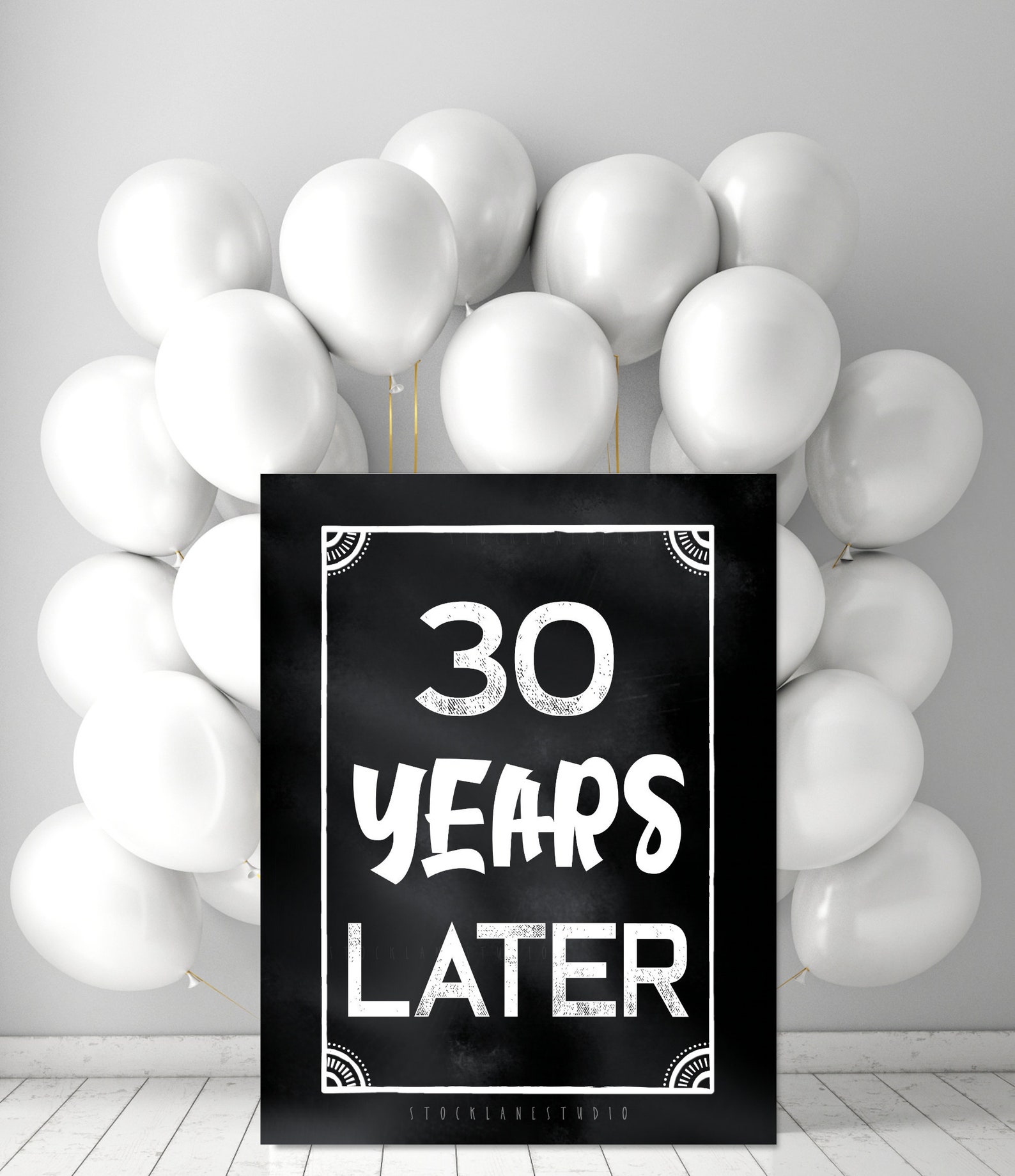 Printable 30 Years Later High School Reunion Sign, 30th Class Reunion ...