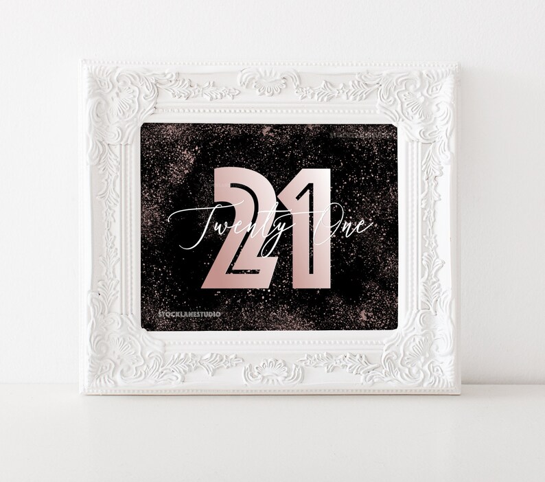 Printable Number 30 Birthday Poster Gold Black 30th Thirtieth | Etsy