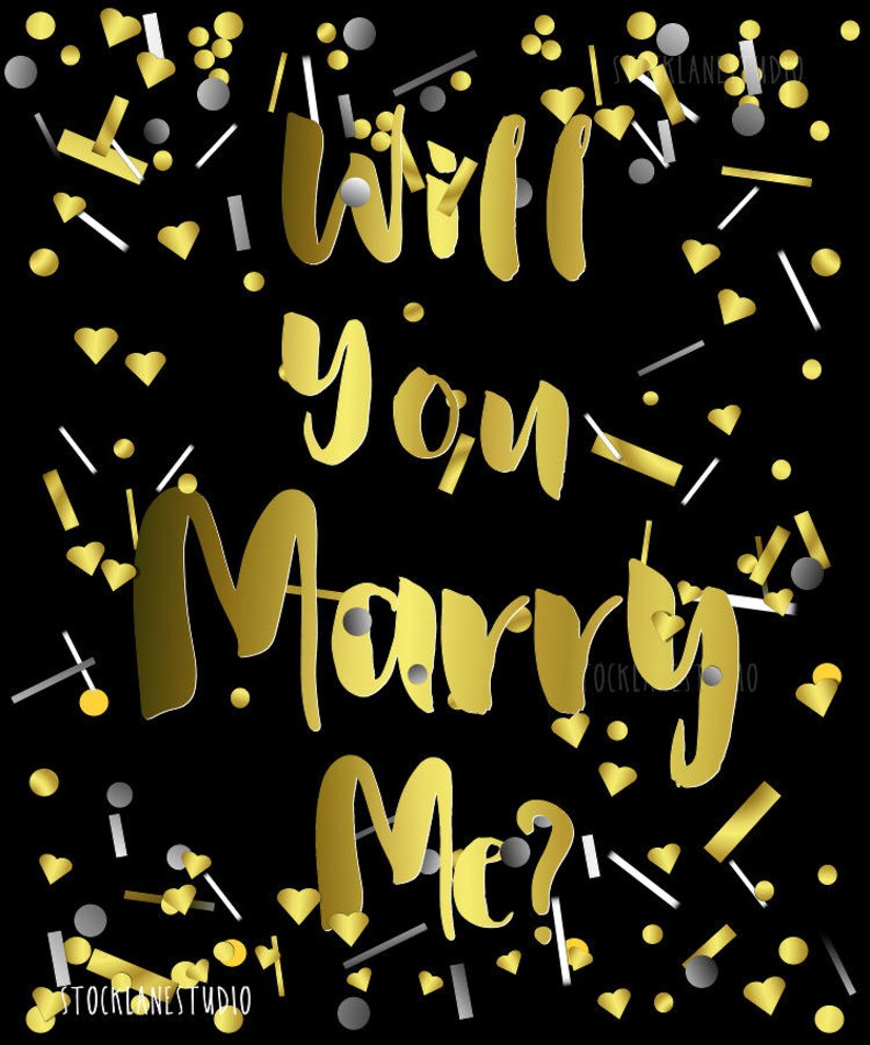 Will You Marry Me Printable Marriage Proposal Sign Digital - Etsy
