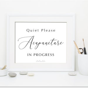 Printable Sign Please Speak Softly Massage in Progress, Black on White ...