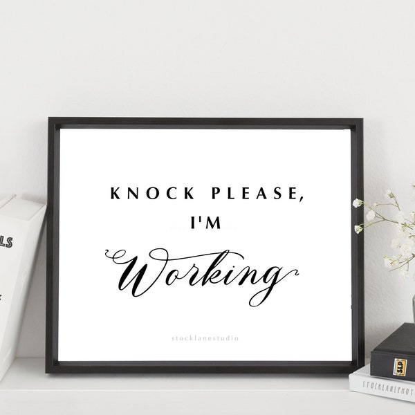 Please Knock Sign - Etsy