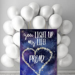 Printable Promposal Sign, Gold Black Art Deco Digital Prom Proposal ...