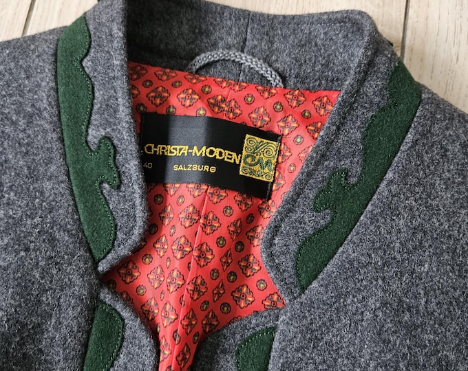 Vintage Austrian Loden Blazer – Christa Moden Salzburg, Pure New Wool ...
