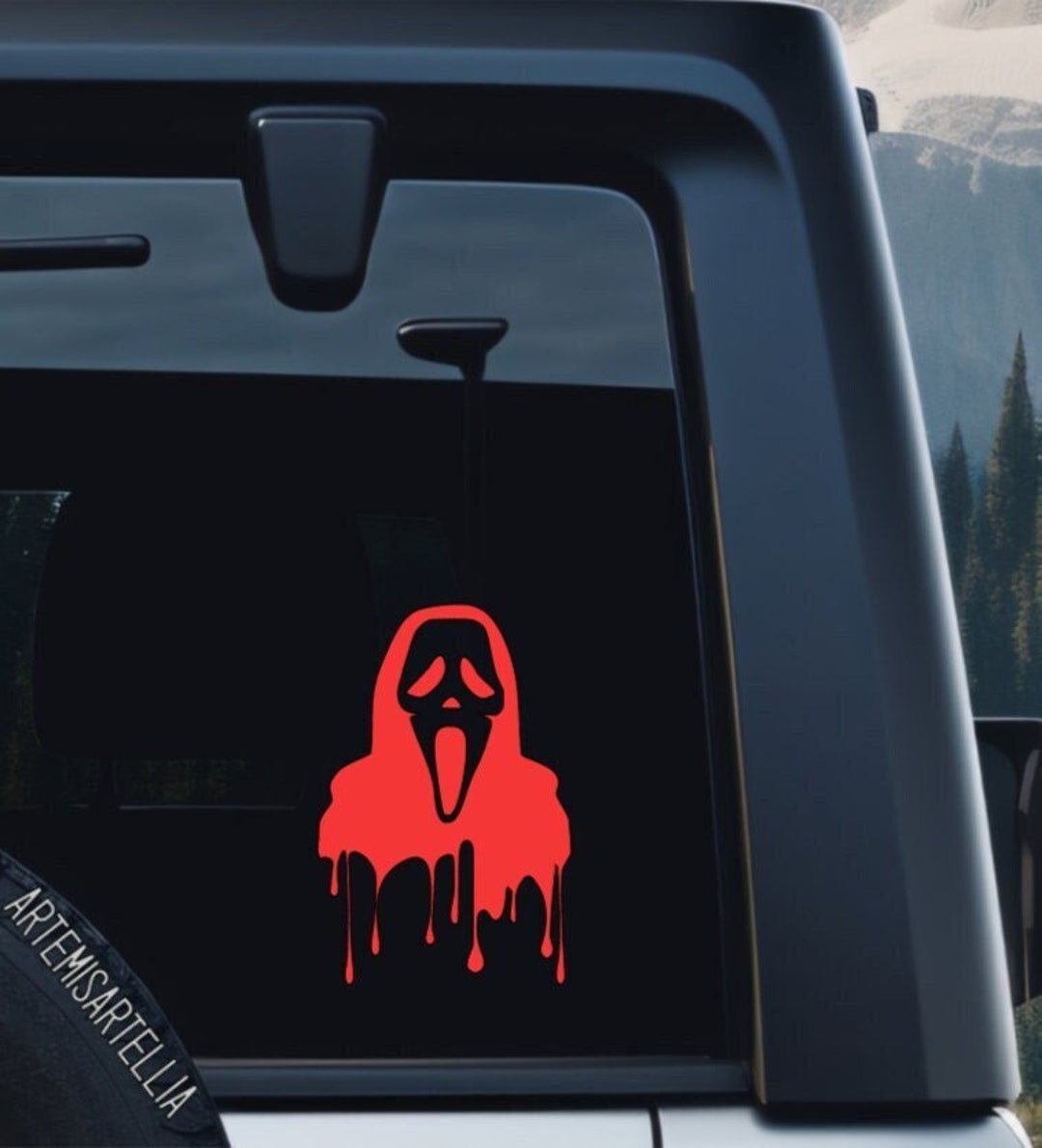 Ghostface Drip Adhesive Glossy Vinyl Decal Sticker for Car/truck/laptop/binder/clean Flat ...