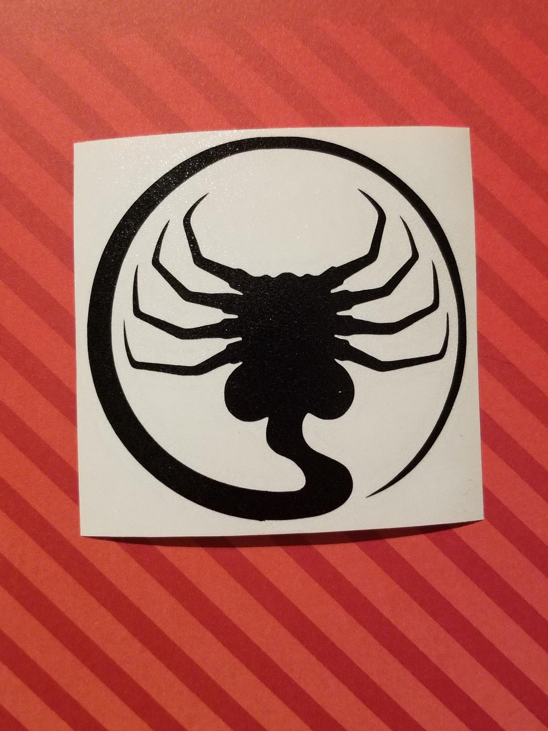Xenomorph Facehugger Alien Adhesive Glossy Vinyl Decal Sticker for Car ...