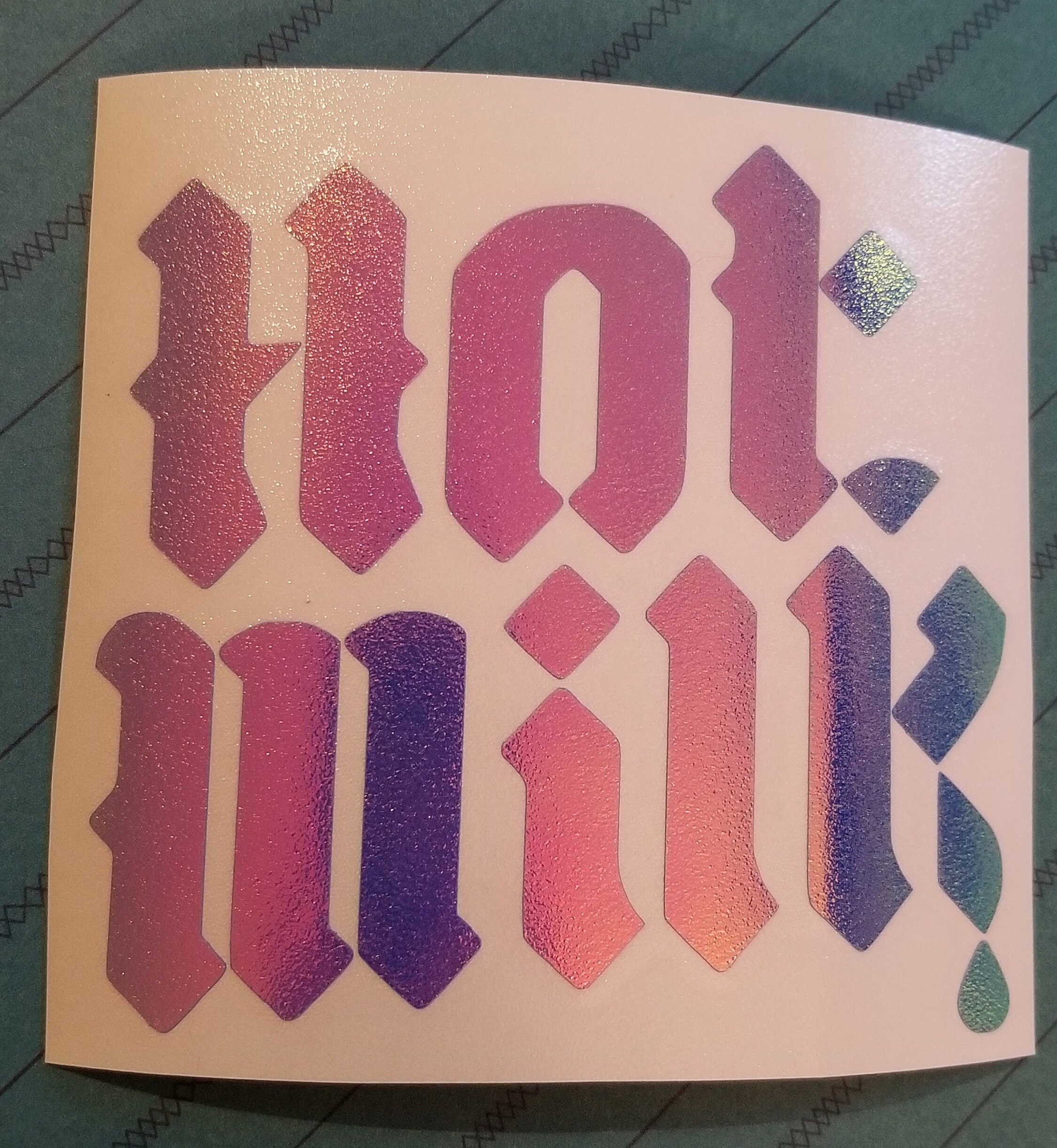 Hot Milk Band Logo Adhesive Glossy Vinyl Decal Sticker for Car/truck ...