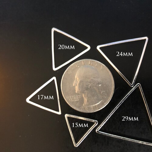 Silver Plated Triangle Shaped Link Findings Connector Jump - Etsy