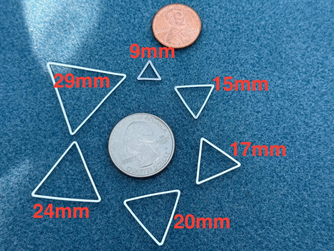 Silver Plated Triangle Shaped Link Findings Connector Jump Rings ...