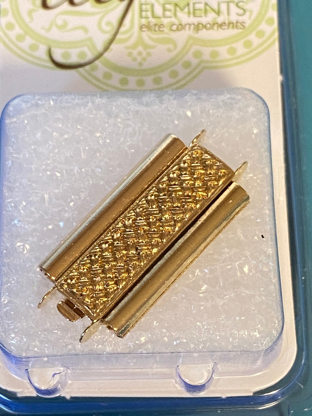 Elegant Elements Beadslide Cross Hatch Clasp 10mm24mm Gold Plated - Etsy