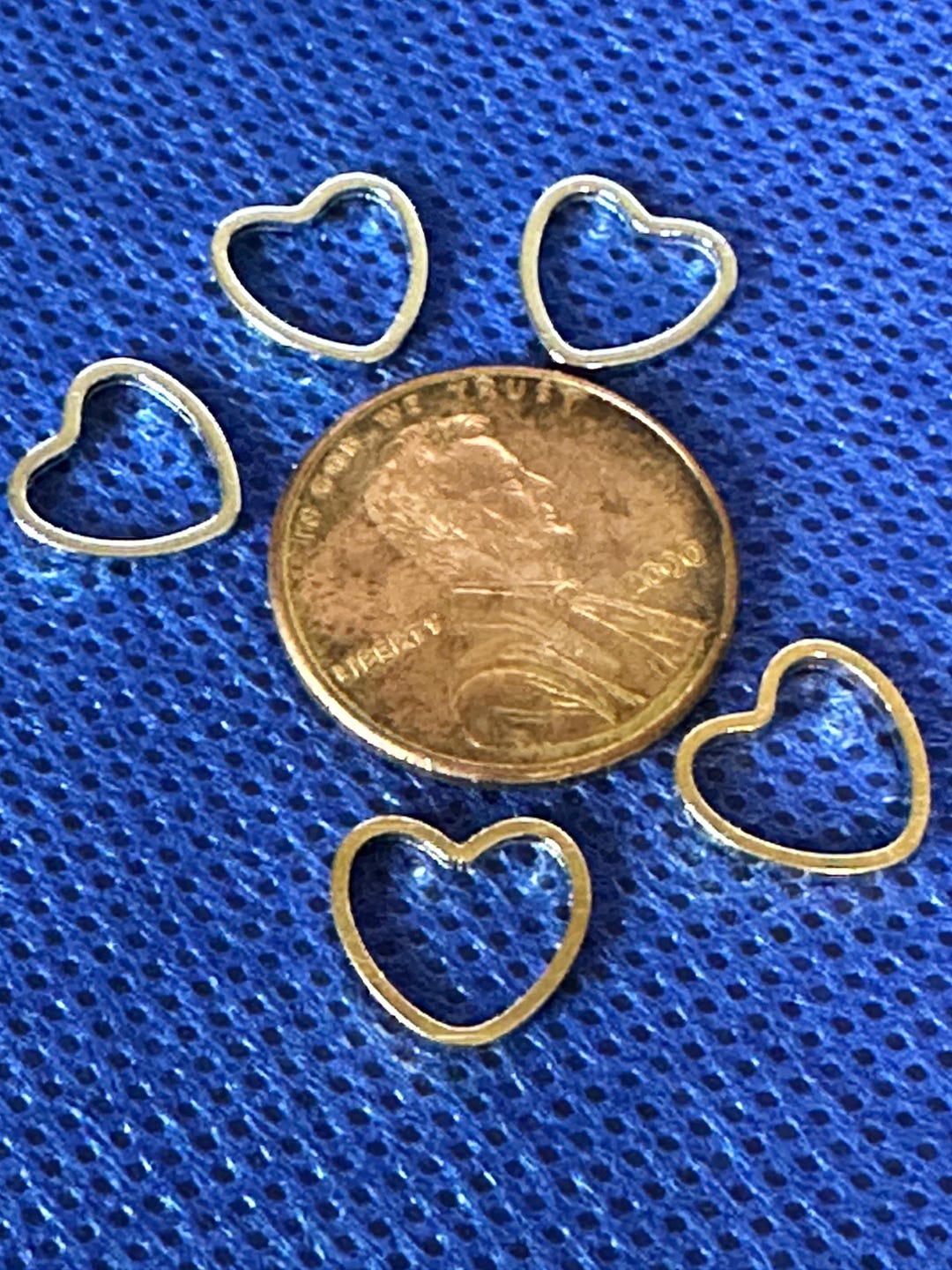 Small Hearts Connectors - Pack of 10 - Approximately 10mm - Etsy
