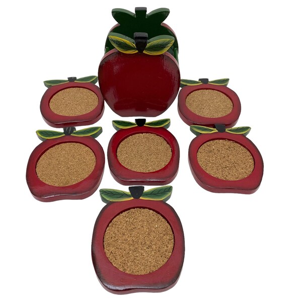 Apple Coasters - Etsy