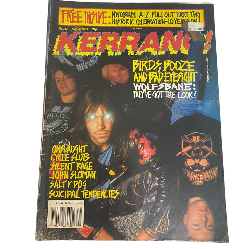 Kerrang! Vintage Rock Magazines - Sold Individually- 1980s Heavy Metal ...