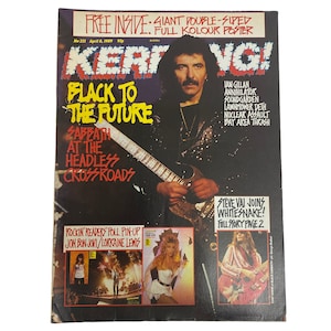 KERRANG MAGAZINES Vintage 1980s Rock Heavy Metal Punk British Mags Sold ...