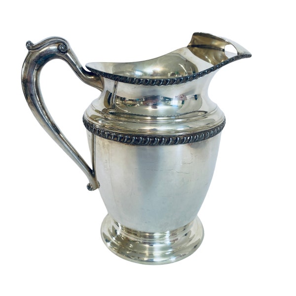 Silver Plate Pitcher - Etsy