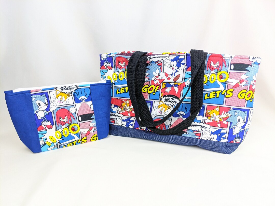 Sonic Bags Little Blue Hedgehog Zipper Pouch and Tote Get - Etsy