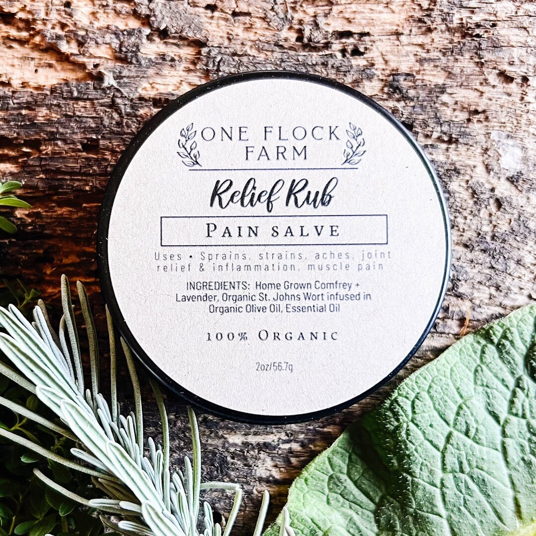 Relief Rub | Pain Salve | 100% Organic | Handcrafted | Homegrown ...