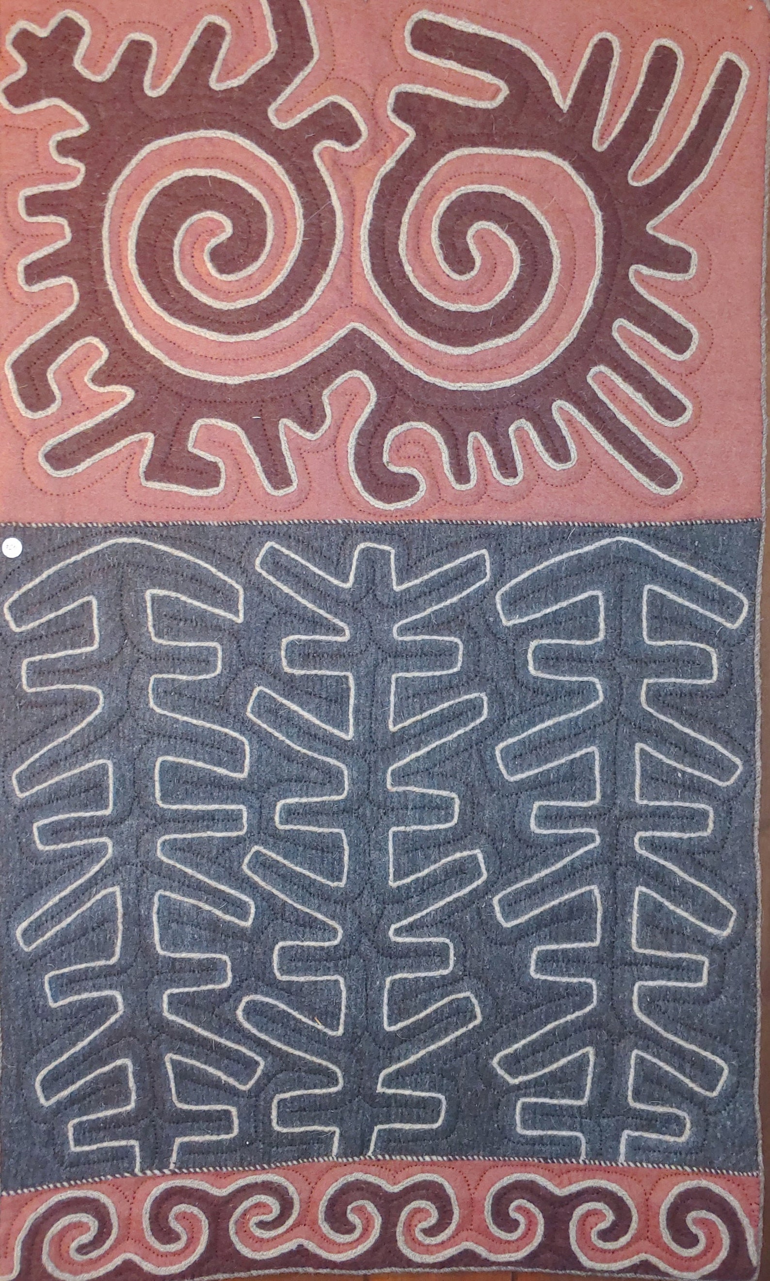 Shyrdak Style Felted Wool Wall Hanging or Rug From Kyrgyzstan. - Etsy