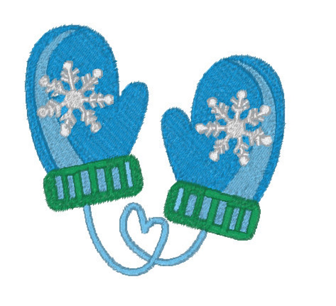 Winter Mittens Machine Embroidery Design Mittens Embroidery Designs ...