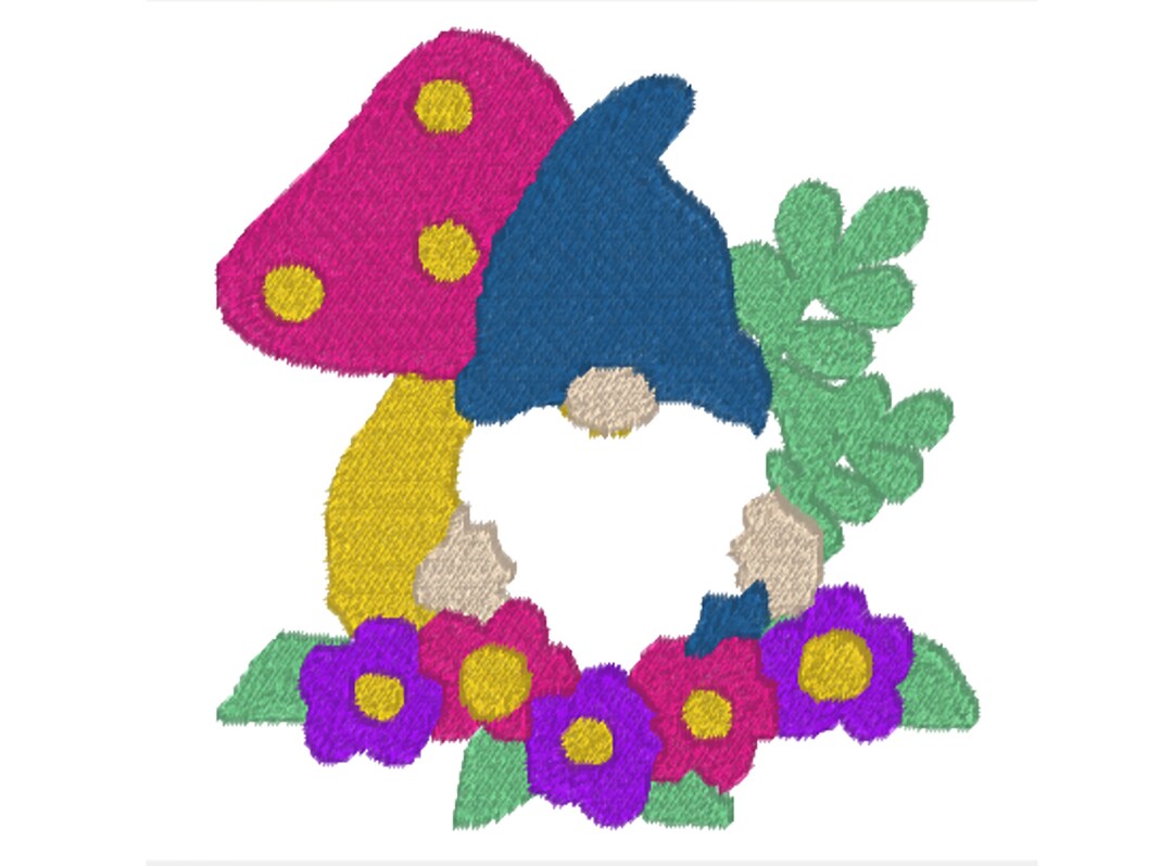Gnome Machine Embroidery Design Gnome Embroidery Designs Embroidery ...