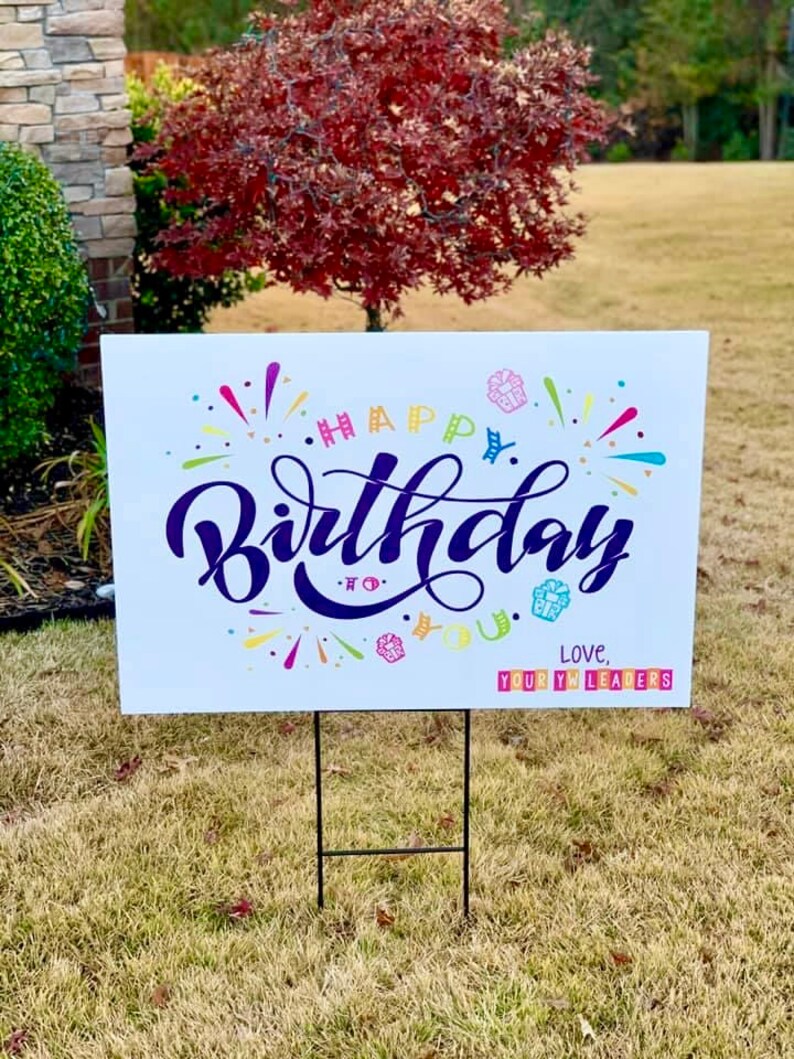 LDS Primary Birthday Sign - Etsy