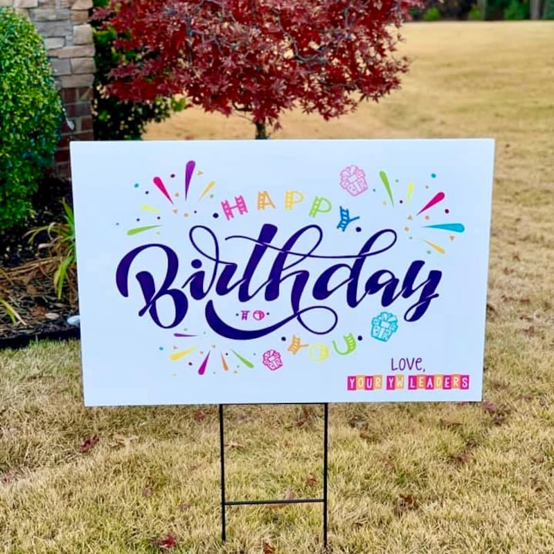 Birthday Yard Signs - Etsy