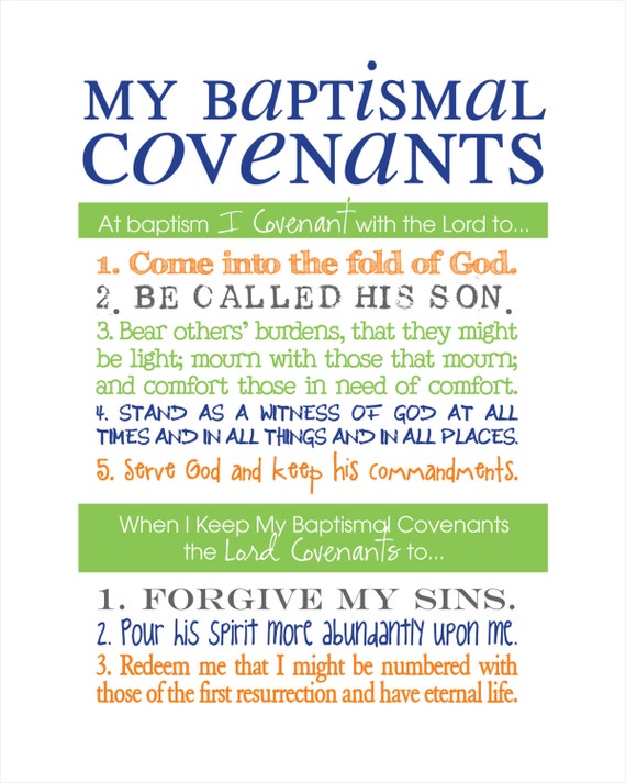 Lds Baptismal Covenants