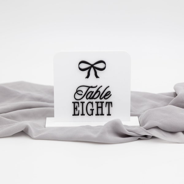 Acrylic Table Number - Etsy