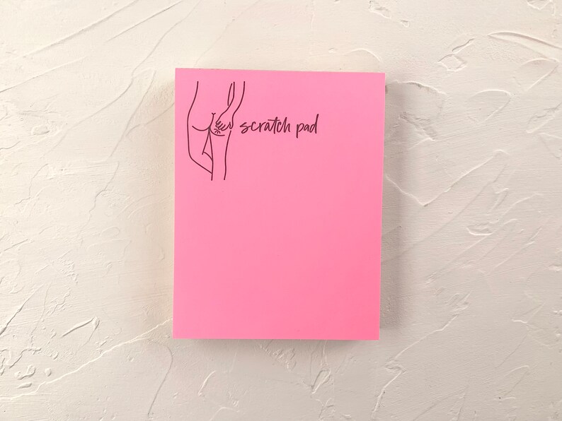 Funny Letterpress Scratch Pad - 100 Blank Sheets | 4.25 X 5.5 Notepad ...