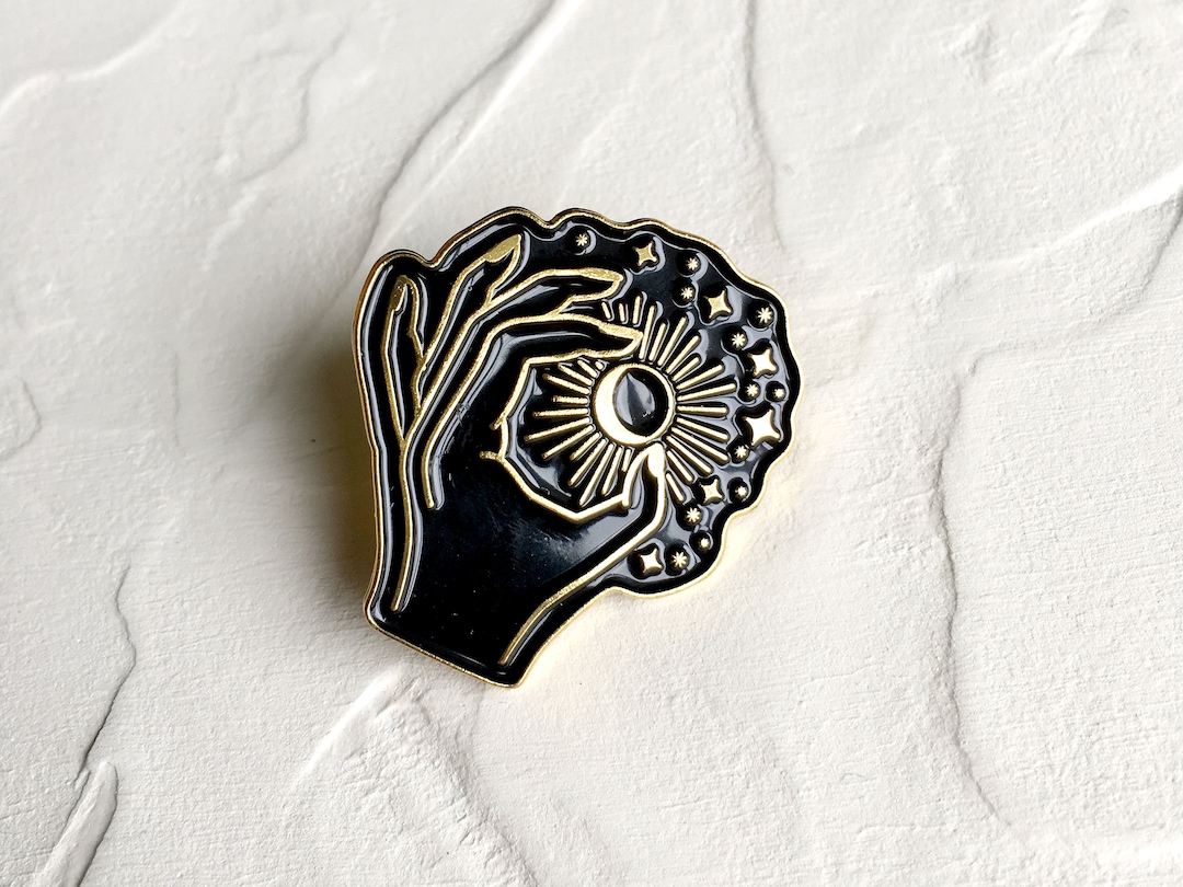 Celestial Moon Enamel Pin | Moonlight Lapel Pin | Witchy - Etsy