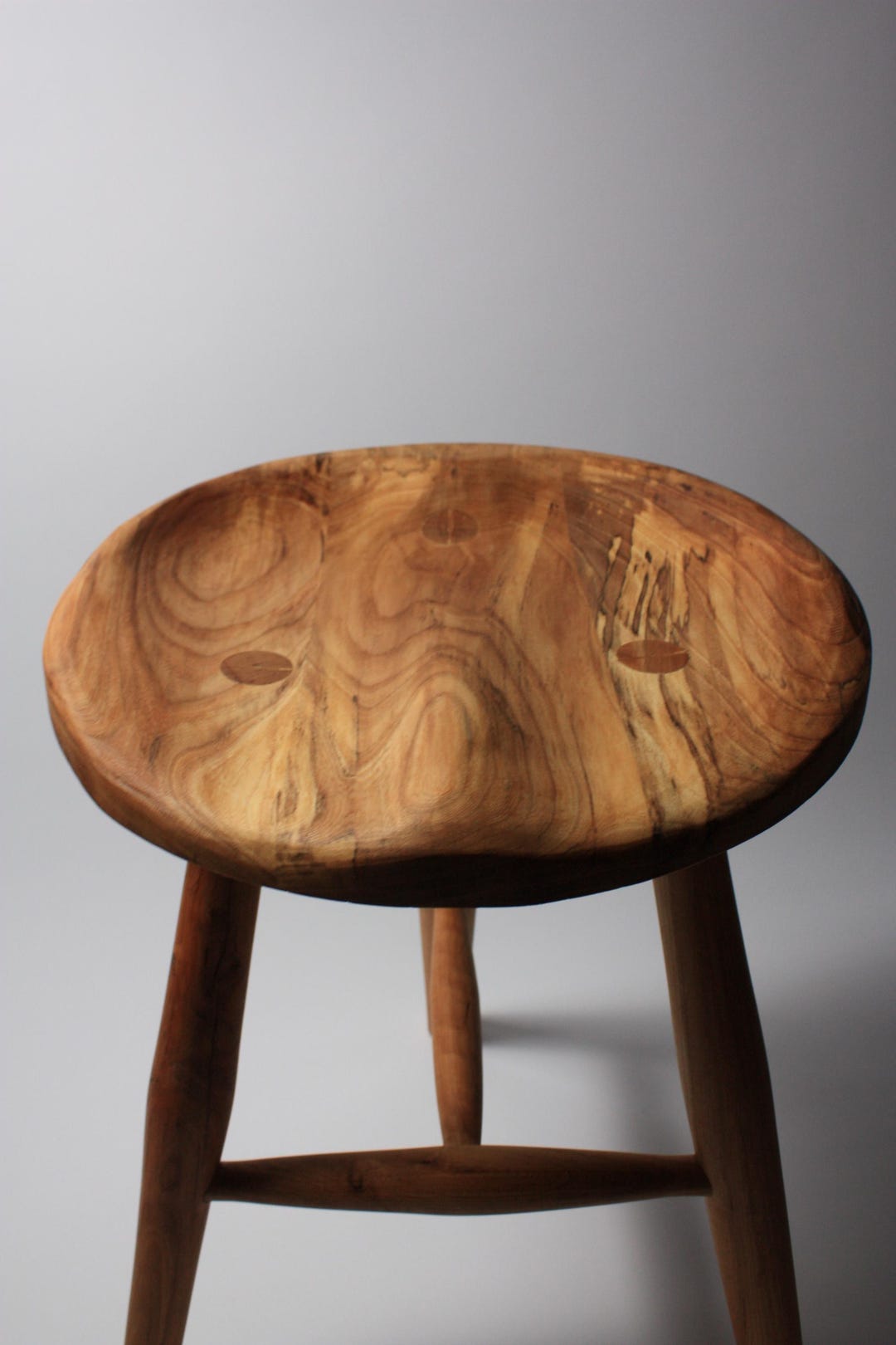 Hand Carved Comfort Molded Salvaged Wooden Milking Stool Seat - Etsy