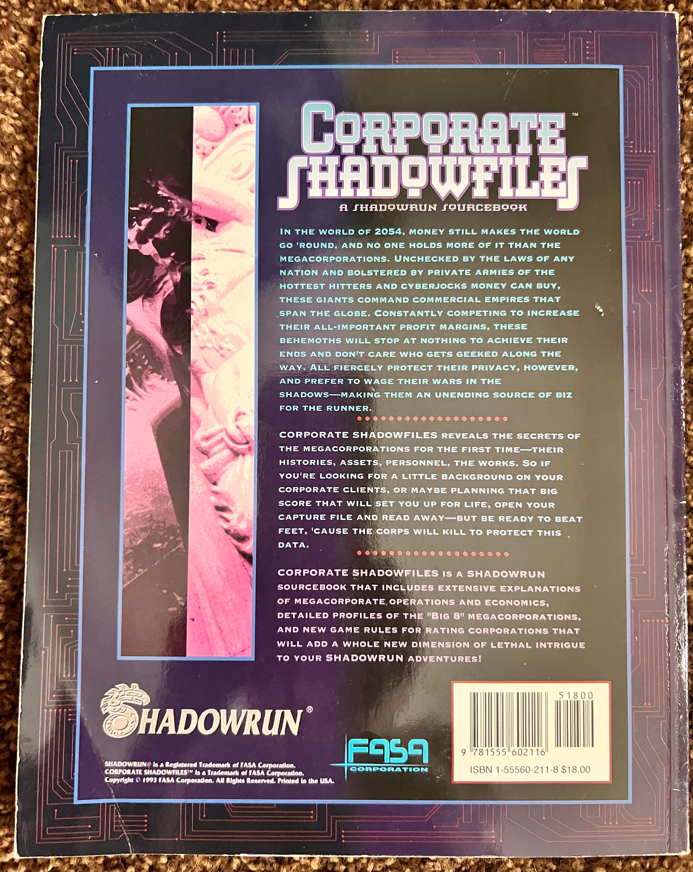 Shadowrun 7113, Corporate Shadowfiles, Source Book - Etsy