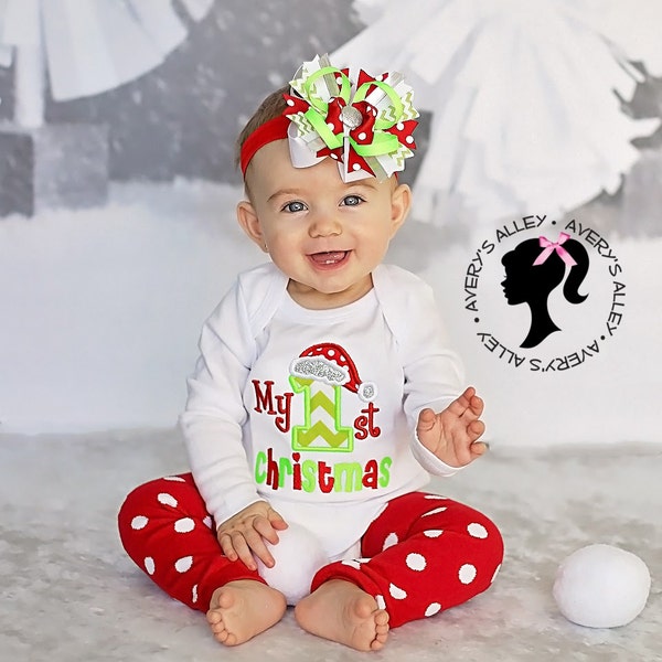 Baby Girl First Christmas Outfit - Etsy