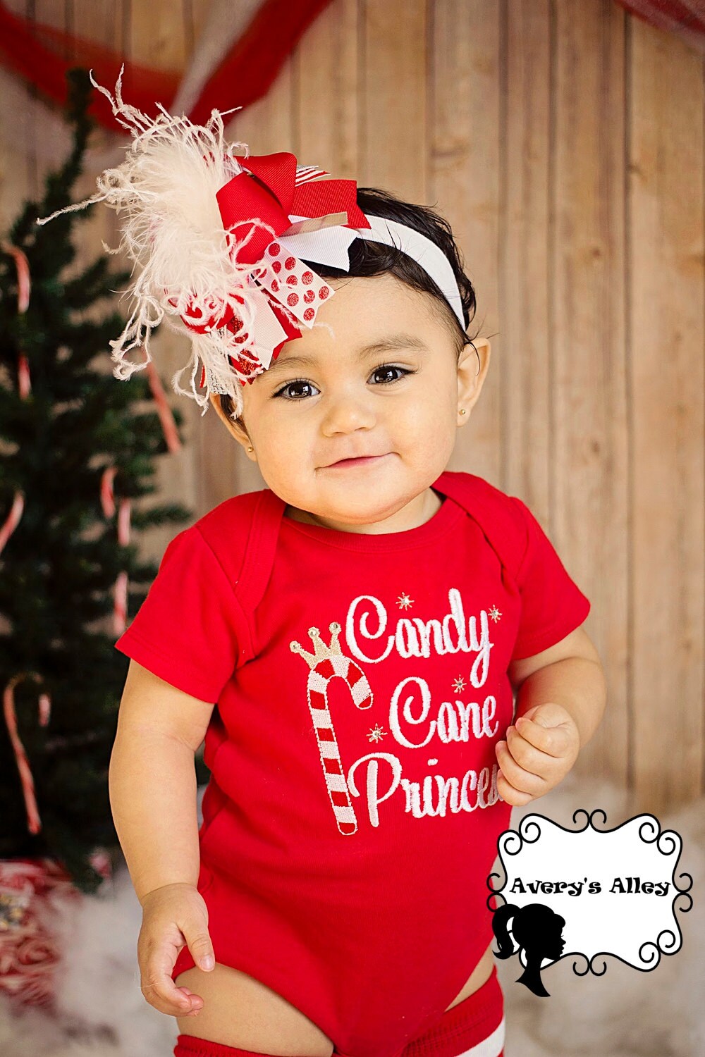 Candy Cane Princess Girls Red Embroidered Christmas Shirt & - Etsy