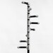 Black Pipe Coat Rack Industrial Style Free Standing Metal Spiral Coat ...