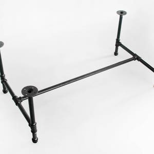 Black Pipe Table Base 3/4 Coffee Table Legs DIY Stand Industrial Home ...