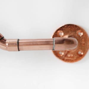 Copper Bathroom Accessories Set Polished Copper Pipe Copper - Etsy UK