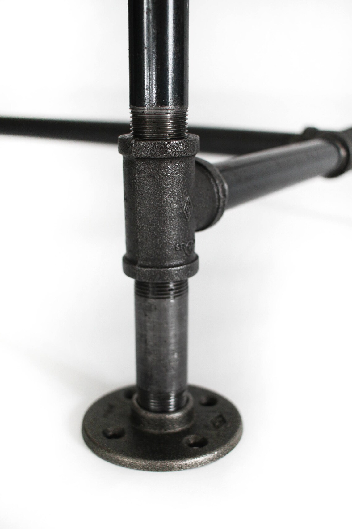 Black Pipe Table Base 3/4 Coffee Table Legs DIY Stand | Etsy