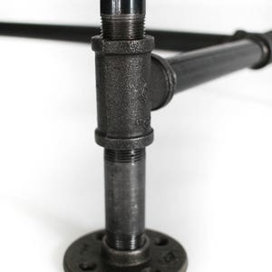 Black Pipe Table Base 3/4 Coffee Table Legs DIY Stand Industrial Home ...