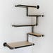 Black Pipe Coat Rack Industrial Style Free Standing Metal Spiral Coat ...