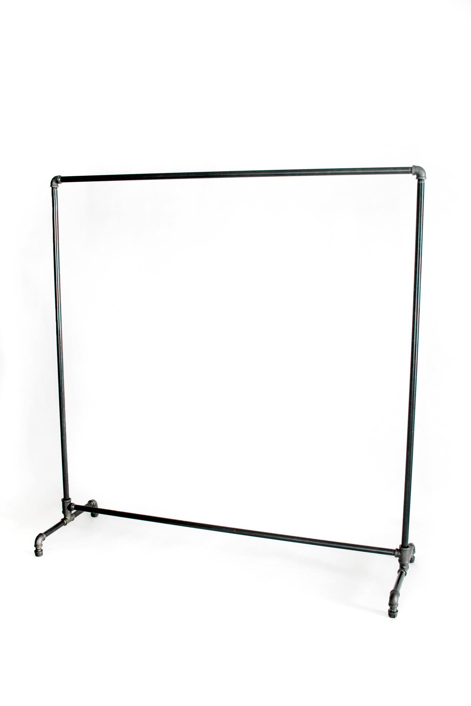 Black Iron Pipe Clothing Rack Customizable Industrial Clothes - Etsy