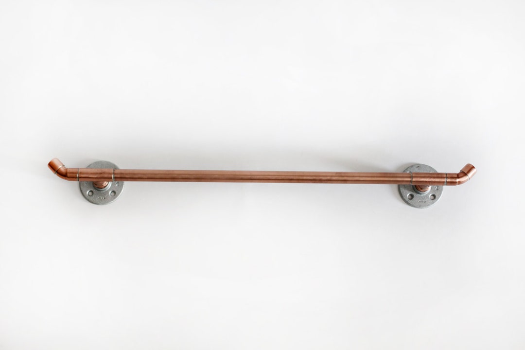 Towel Rack in Polished Copper. Bathroom Accessory. Towel Holder for ...